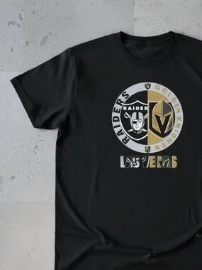 Boutique | Tops | Las Vegas Raiders Golden Knights Mashup Graphic Tee ...